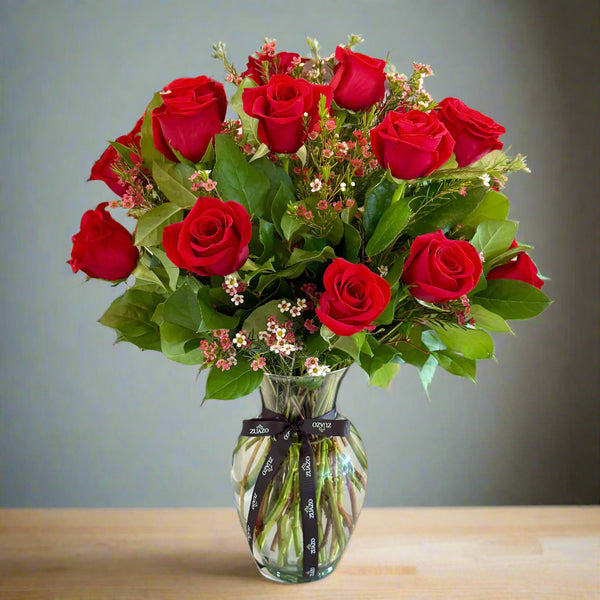 Two Dozen Classic Red Roses – Zuazo Floral